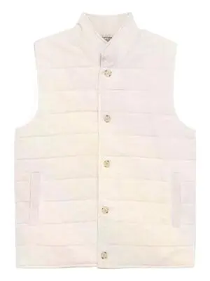 N.peal Quilted Cashmere Gilet - Neutrals