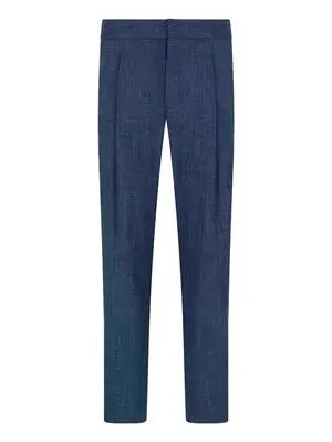 Giorgio Armani Straight-leg Trousers - Blue