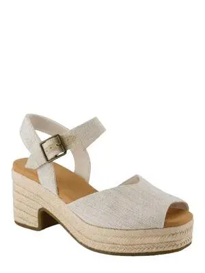 Toms Isla Peep Toe Sandal - Natural