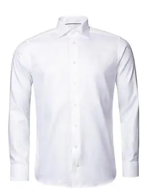 Eton Cutaway-collar Single-cuff Slim-fit Cotton-twill Shirt - White