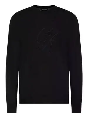 Giorgio Armani Virgin Wool Jumper - Black