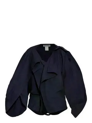 Issey Miyake Ruffled Blouse - Blue