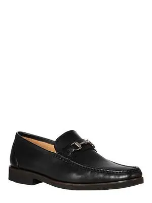 Peter Millar Leather Bit Loafers - Black