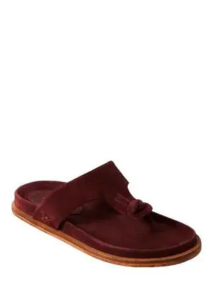 Free People Mika Flip Flop - Cherry Cola Suede