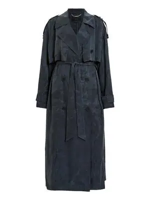 ALLSAINTS Linnie Trench Coat Blue