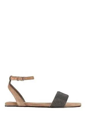 Brunello Cucinelli Leather Sandals - Beige