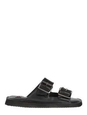 Moma Leather Sandals - Black