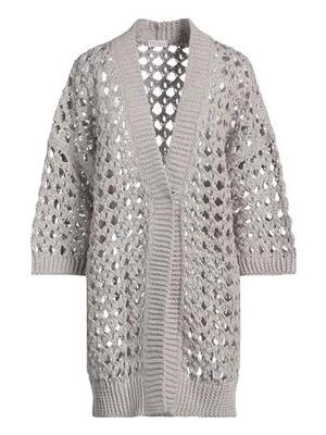 Brunello Cucinelli Crochet-knit Cardigan - Grey