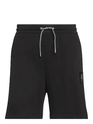 Armani Exchange Cotton French Terry Shorts - Black