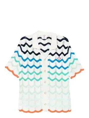 Casablanca Gradient Wave Shirt - White