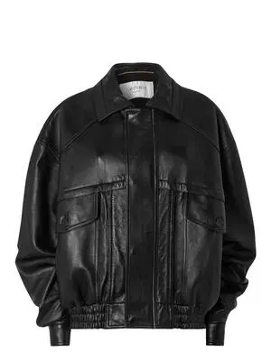 Saint Laurent Leather Jacket - Black