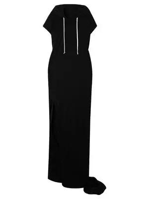 Rick Owens Edfu Hooded Maxi Dress - Black