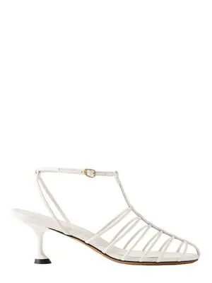Proenza Schouler Proenza Schouler Tee Cage Leather Sandals White