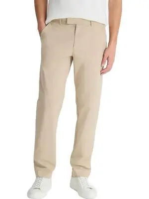 Vince Flat Front Stretch Cotton Chinos - Cahuenga Khaki