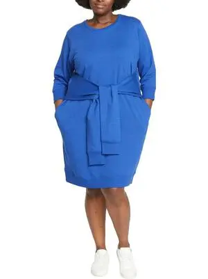 Universal Standard Universal Standard Misa Tie Front Dress Lapis
