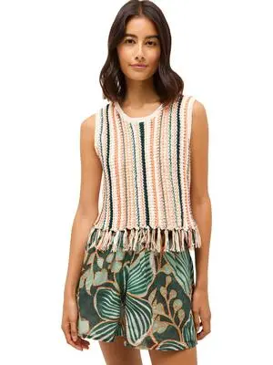 MARIE OLIVER Collins Tank - Primavera Stripe