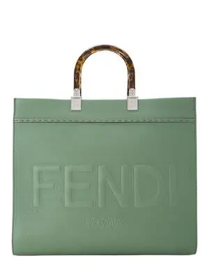 Fendi Calfskin Sunshine Shopper - Green