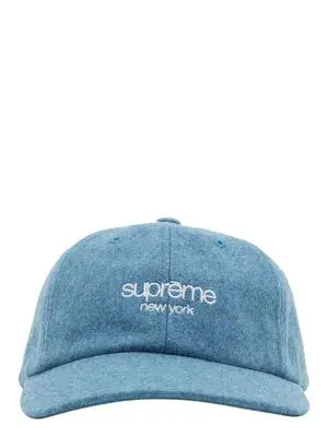Supreme Waxed Wool 6-panel Cap - Blue