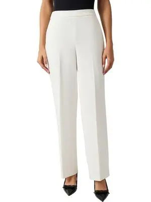 KASPER Straight-leg Trousers - Vanilla Ice