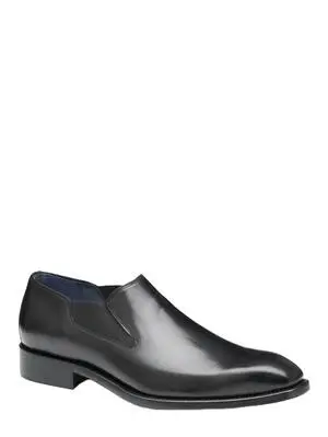 Johnston & Murphy Collection Larson Loafer - Black Italian Calfskin
