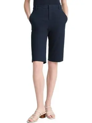 Vince Stretch Cotton Bermuda Chino Shorts - Coastal