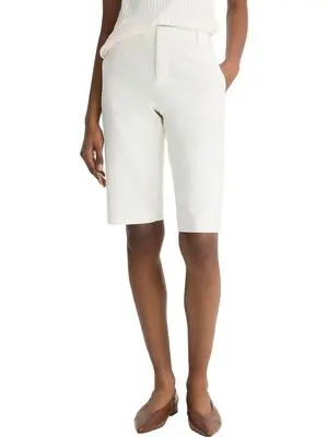 VINCE Vince Stretch Cotton Bermuda Chino Shorts