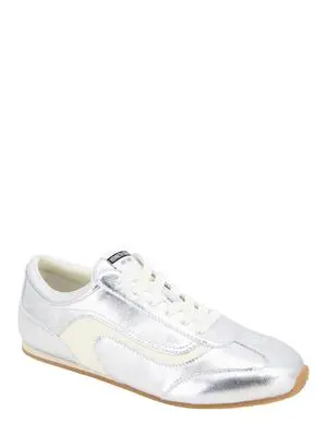 KENNETH COLE Alma Low-profile Sneakers - Silver Leather