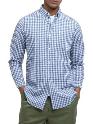 Barbour Kanehill Tailored Fit Gingham Button-down Shirt - Navy