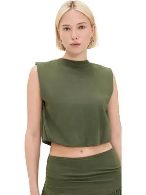 Lioness Field Of Dreams Sleeveless Top - Olive