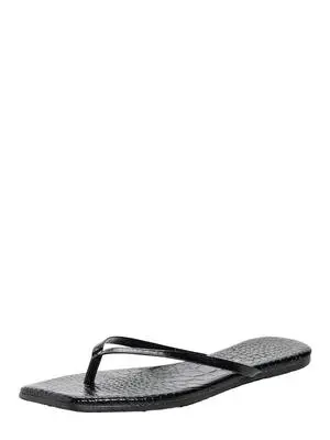Tkees TKEES Square Toe Lily Flip Flops Sable Croc