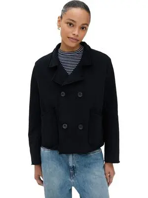Frank & Eileen Mini Belfast Crop Peacoat - British Royal Navy
