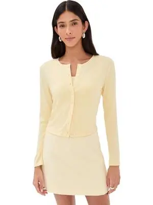 LE BOP ELOISE CARDIGAN Butter Yellow