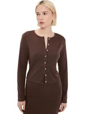 LE BOP ELOISE CARDIGAN Chocolate