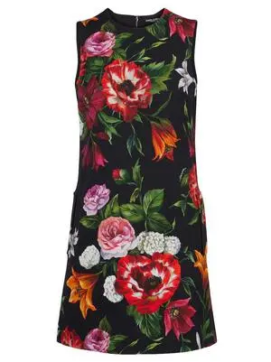 Dolce & Gabbana Floral Print Mini Dress - Multicoloured
