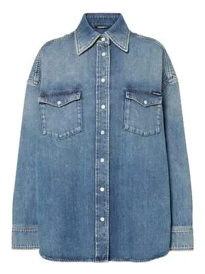 Dolce & Gabbana Cotton Denim Shirt - Blue