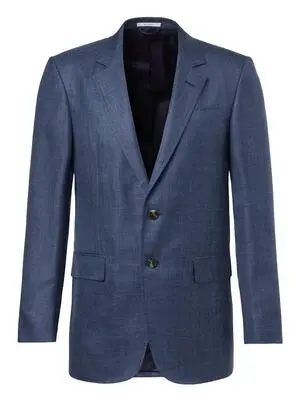 Gabriela Hearst Wool, Silk, And Linen Suit Jacket - Blue