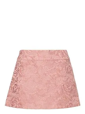 Dolce & Gabbana Floral Jacquard Mini Skirt - Pink