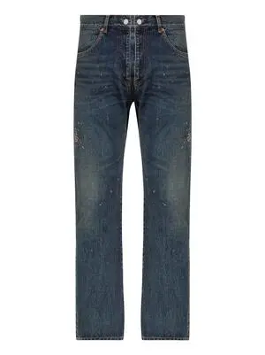 Undercover Painter Straight Jeans - Blue