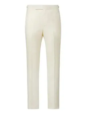 Gabriela Hearst Wool, Silk, And Linen Suit Pants - White