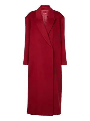 Staud Serge Wool-blend Overcoat - Red