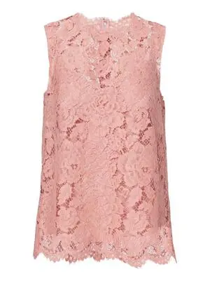 Dolce & Gabbana Lace Top - Pink