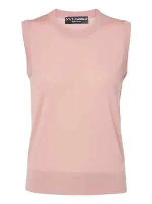 Dolce & Gabbana Virgin Wool Vest - Pink