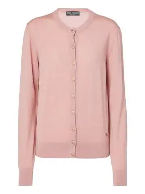 Dolce & Gabbana Virgin Wool Cardigan - Pink
