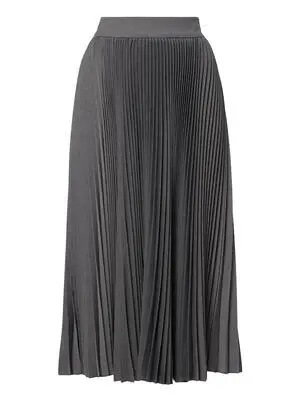 Dolce & Gabbana Plissé Midi Skirt - Grey