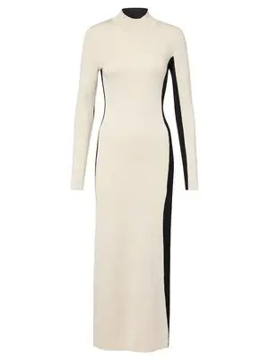 JOSEPH Knitted Wool And Silk Maxi Dress - Beige