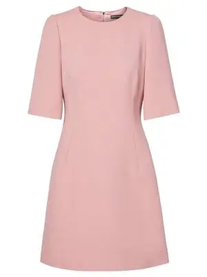Dolce & Gabbana Virgin Wool Minidress - Pink