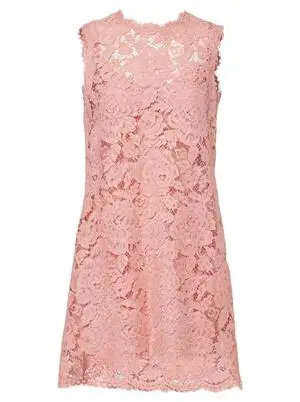 Dolce & Gabbana Lace Mini Dress - Pink