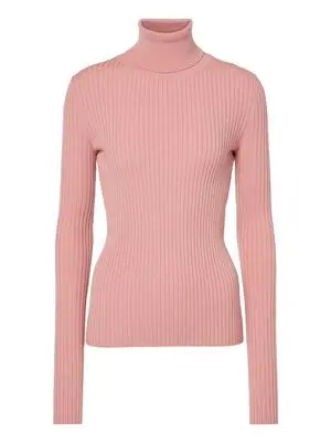 Dolce & Gabbana Ribbed-knit Wool-blend Sweater - Pink