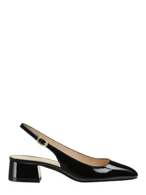 STUART WEITZMAN Maeve Patent Leather Ballerina Pumps - Black