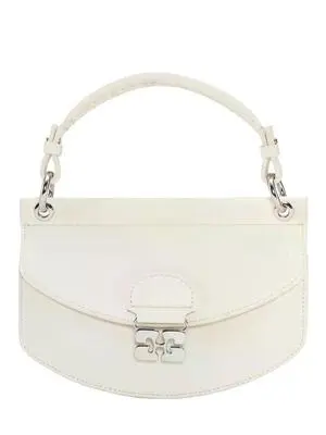 GANNI Mini Apo-g Cross Body Bag - White